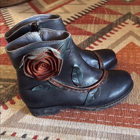 Socofy | Shoes | Socofy Black Leather Ankle Boots | Poshmark